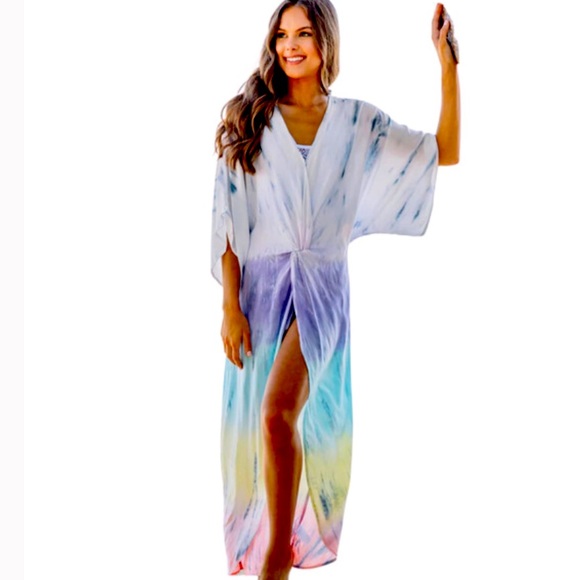Surf Gypsy | Swim | Surf Gypsy Boho Beauty Lavender Purple Tie Dye Maxi ...